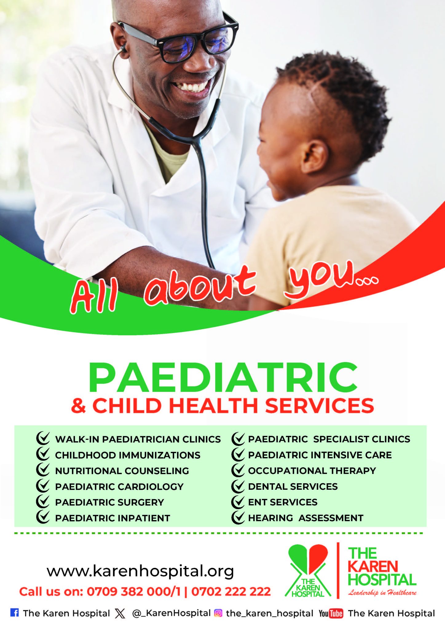 Paediatric Services - The Karen Hospital